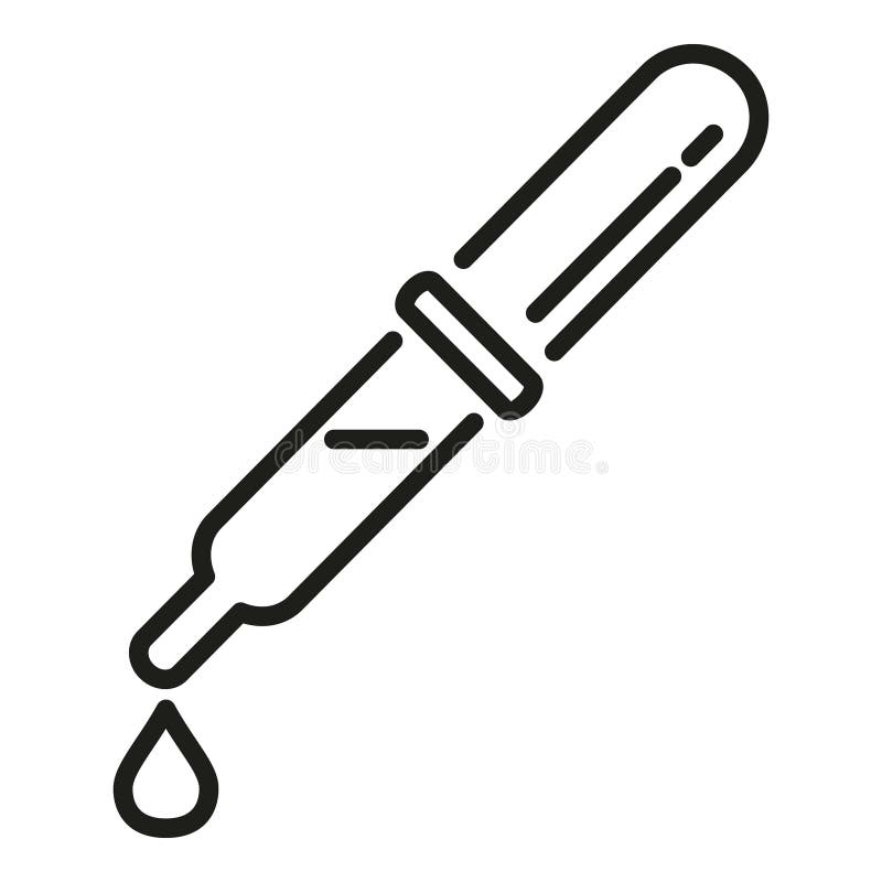 Blood Dropper Icon Outline Vector. Medical Lab Stock Vector ...