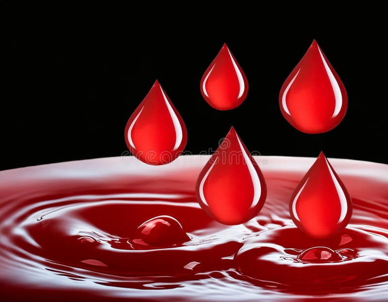 Blood drops cut out stock illustration. Illustration of artistic ...