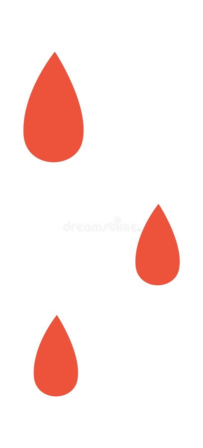 Blood Drops Illustration stock vector. Illustration of collection ...