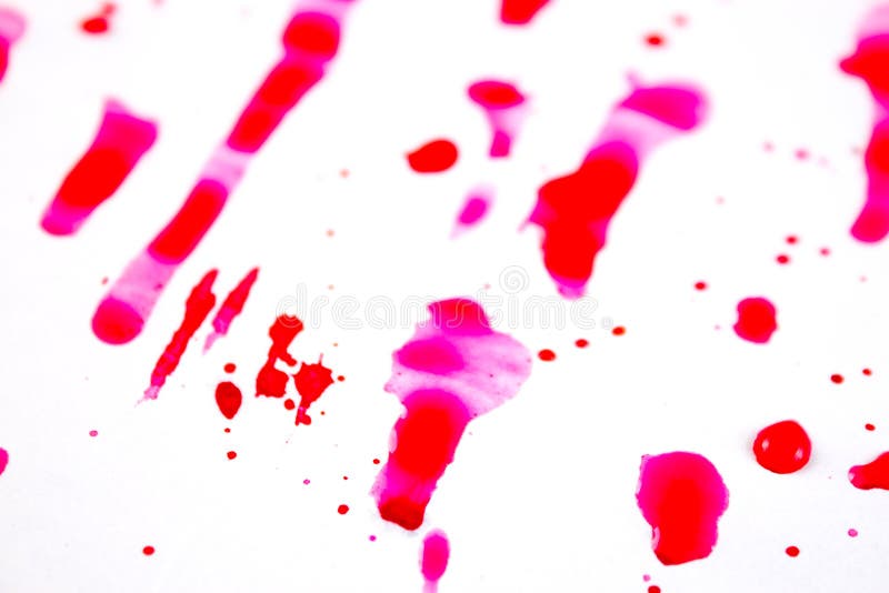 Blood Drops on White Background Stock Image - Image of bloodstains ...