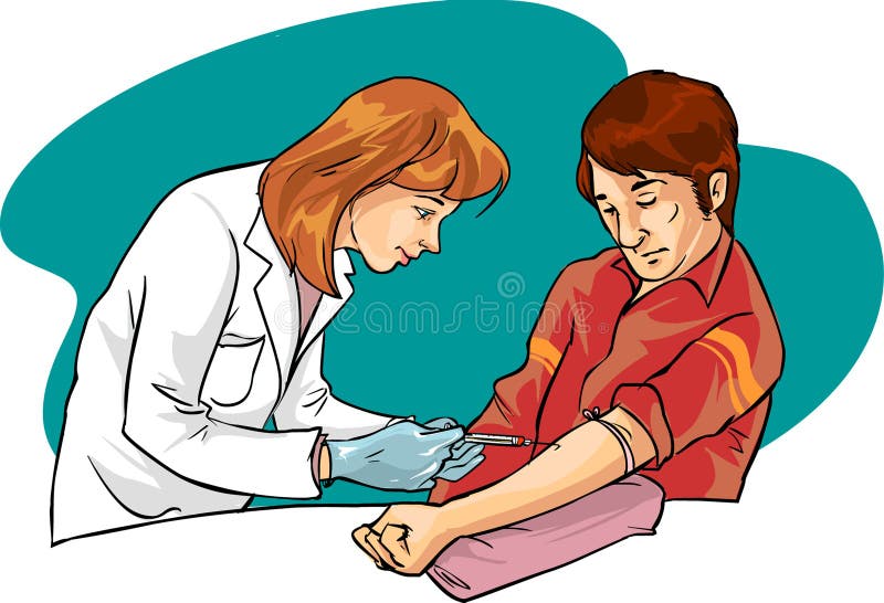 Blood from a Female Patient Stock Vector - Illustration of disease ...