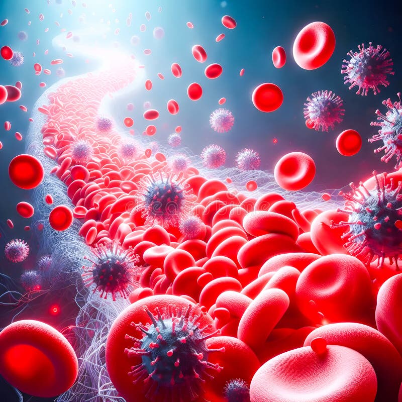 Flow Dna Human Blood Molecules Stock Illustrations – 19 Flow Dna Human ...