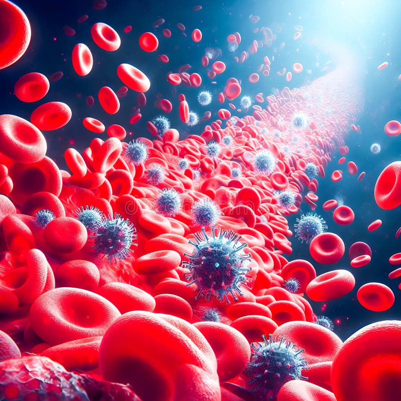 Flow Dna Human Blood Molecules Stock Illustrations – 19 Flow Dna Human ...