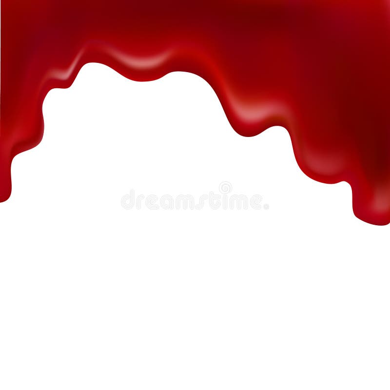Blood Flowing, in Motion, Blood Trickling Down, Vector Stock Vector ...