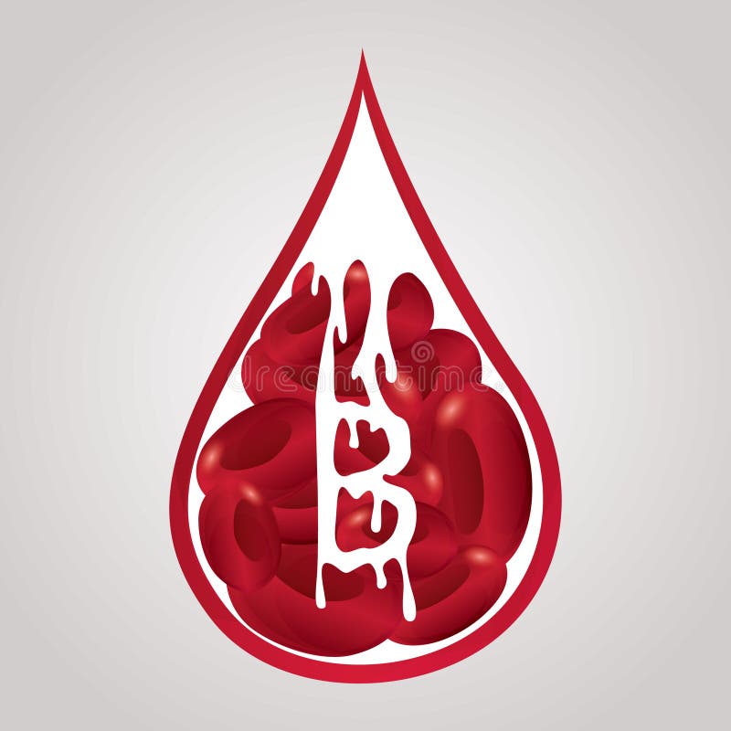 Blood Group B. Vector Illustration Decorative Design Stock Vector ...