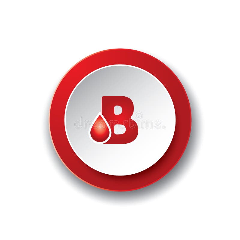 Blood Group B. Vector Illustration Decorative Design Stock Vector ...