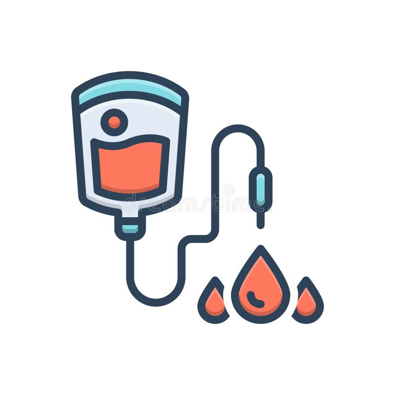 Color Illustration Icon for Blood, Blood Bag and Humanitarian Stock ...
