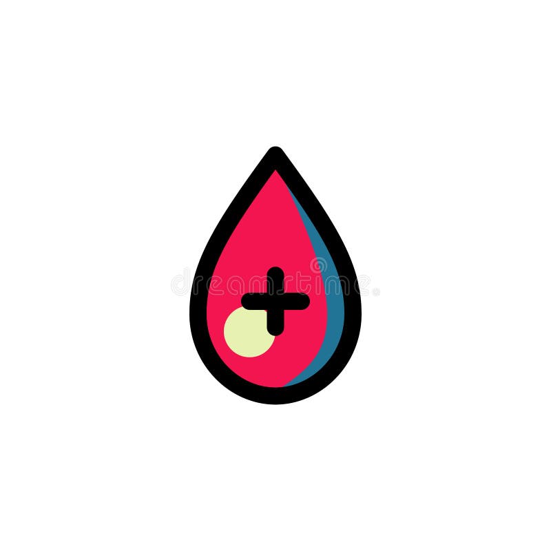 Blood Icon stock vector. Illustration of hemoglobin - 266549218