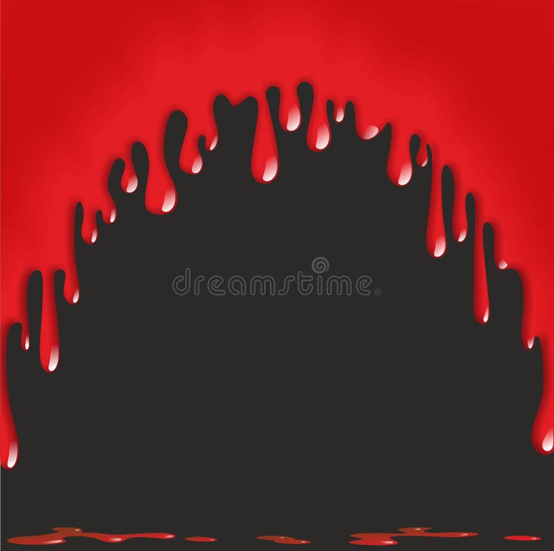 Extra Large Blood Dripping Wallpaper