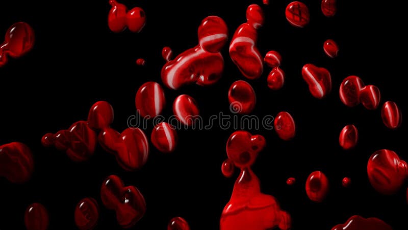 Red Blood Drops stock footage. Video of tension, design - 229848622