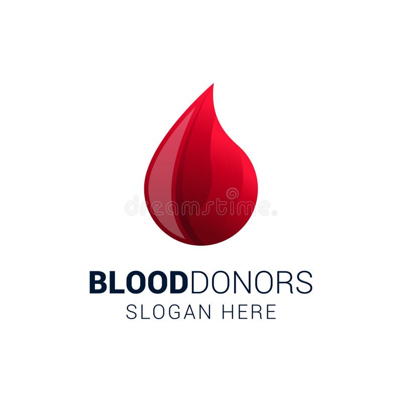 Blood Logo Design Illustration Stock Vector - Illustration of drop ...