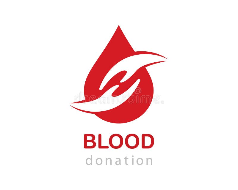 Blood Logo Vector Icon Illustration Stock Vector - Illustration of ...