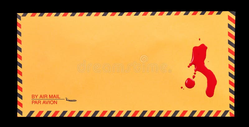 Blood on the Mail stock photo. Image of splash, stain - 23979974