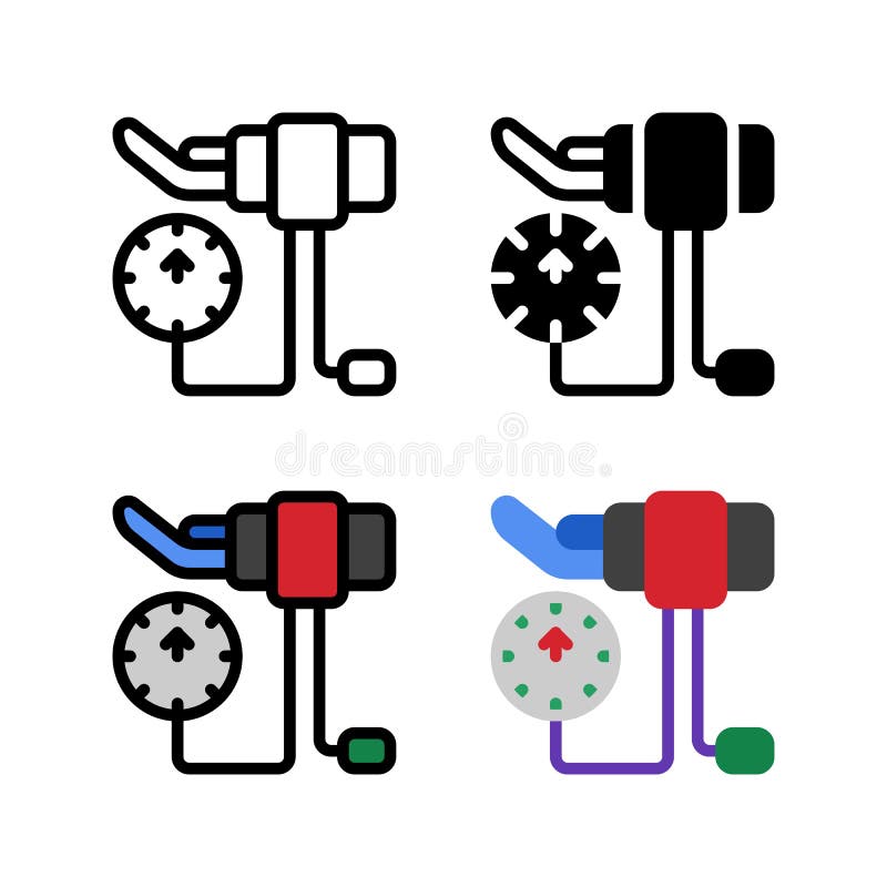 Blood Measure Medical Check Up Icon And Illustration Vector Stock ...