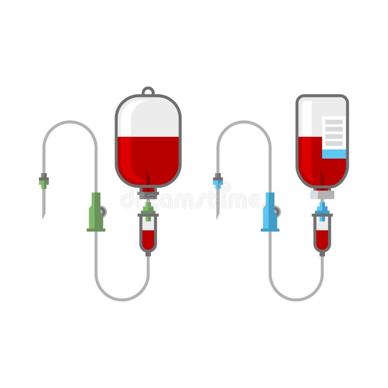 Blood and Medicament Drop Counter Set. Vector Stock Vector ...