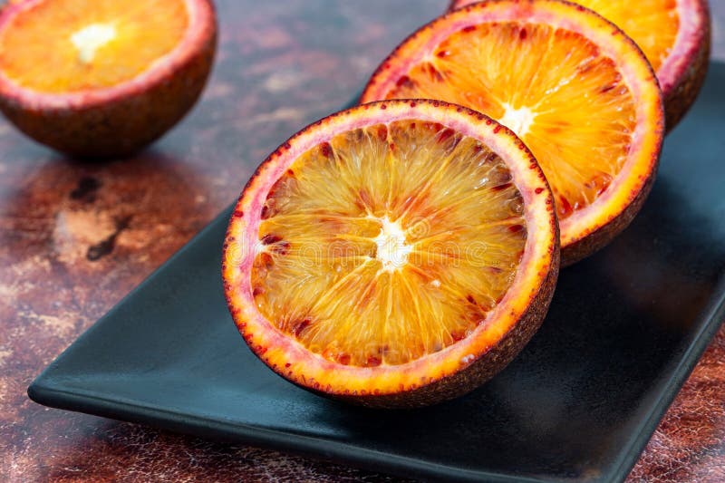 Blood oranges stock photo. Image of organic, ingredient - 368248100