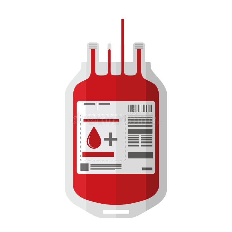 Blood Pack or Blood Bag. Donation. a Special Plastic Container for ...