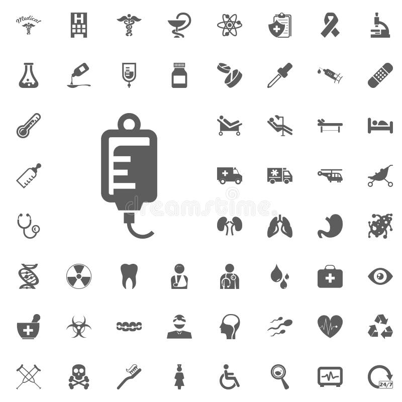 Blood Package Icon. Medical and Hospital Icon Set. Stock Illustration ...