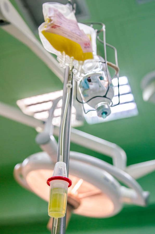 Blood Plasma Used during Surgery. Stock Photo - Image of hematology ...
