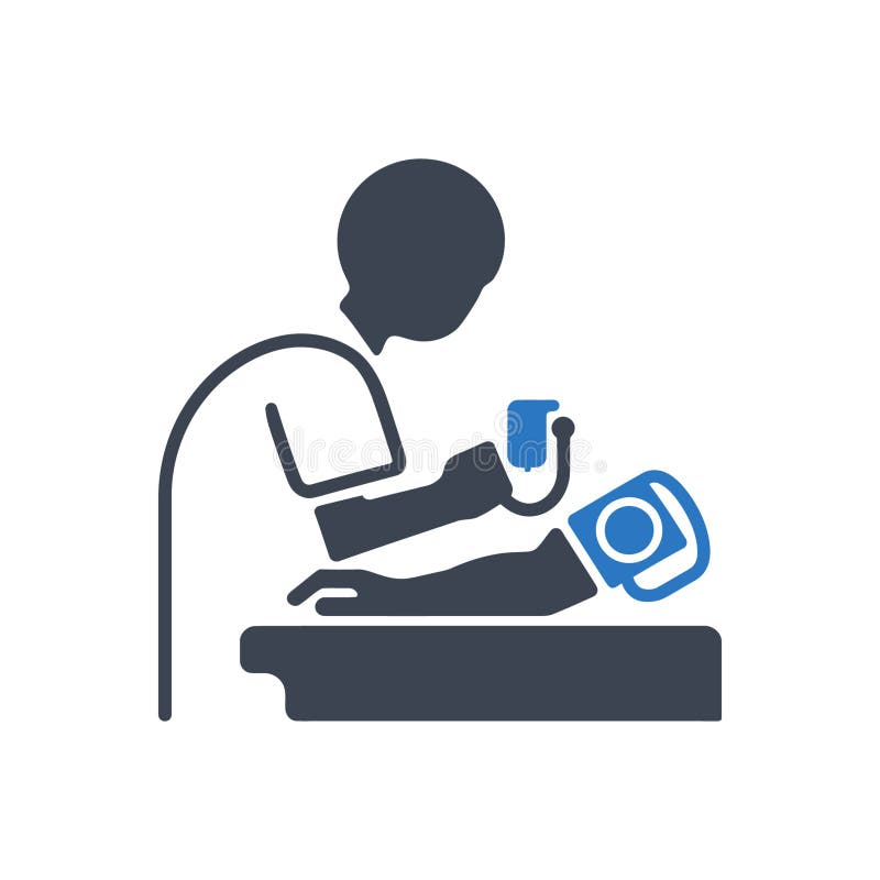 Blood Pressure Check Icon stock vector. Illustration of monitor - 384696118