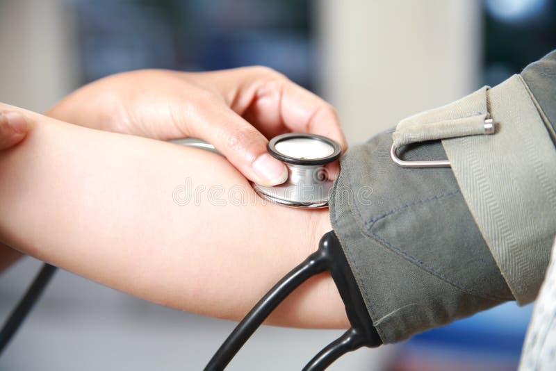 Blood pressure check up stock image. Image of medicine - 12956403