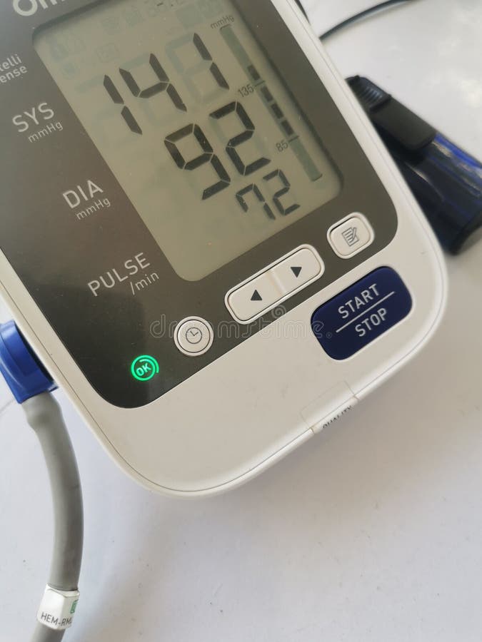 Blood Pressure in Human, High, Number Stock Image - Image of human ...