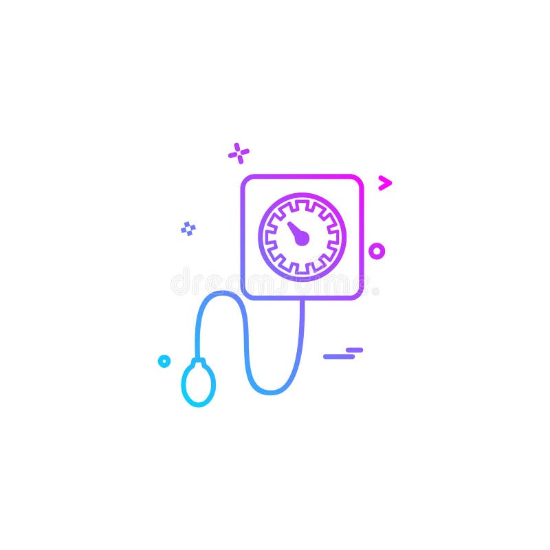 Blood Pressure Icon Design Vector Stock Vector - Illustration of ...