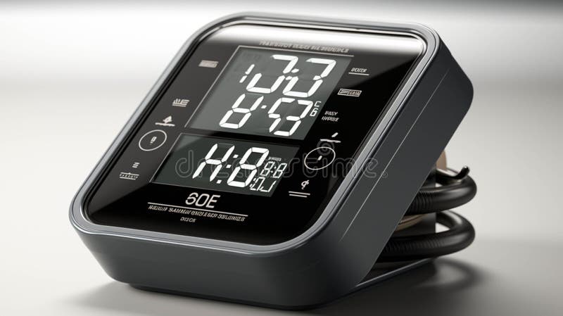 Blood Pressure Machine on White Background Stock Image - Image of ...