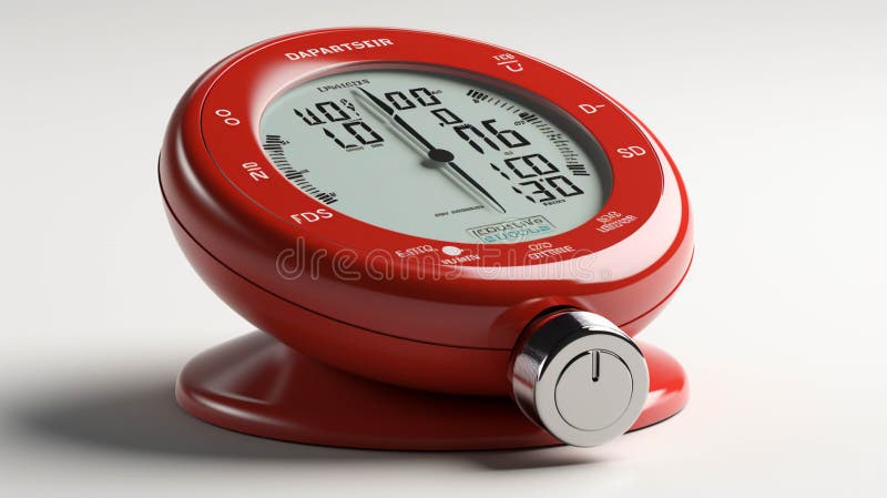 Blood Pressure Machine on White Background Stock Photo - Image of ...