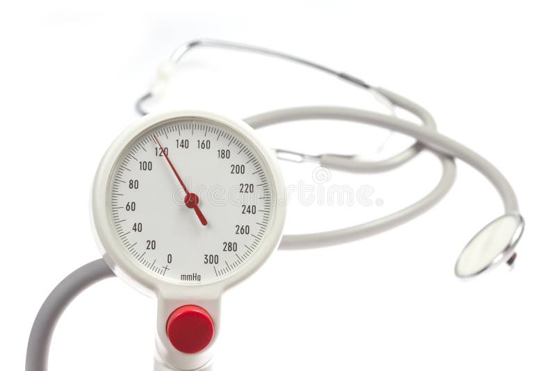 Blood Pressure Manometer and Stethoscope Stock Image - Image of medical ...