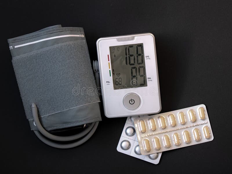 Blood Pressure Measuring Device. Stock Image - Image of clinic, heart ...