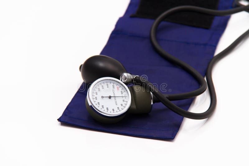 Blood Pressure Meter Medical Equipment Stock Photo - Image of isolated ...