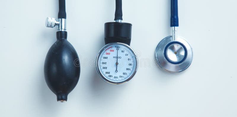 Blood Pressure Meter Medical Equipment Isolated on White Stock Image ...