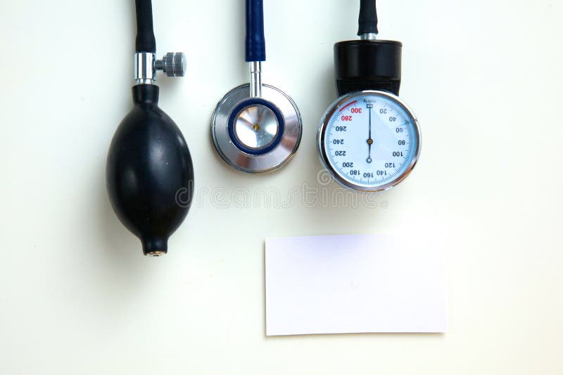 Blood Pressure Meter Medical Equipment Isolated on Stock Photo - Image ...