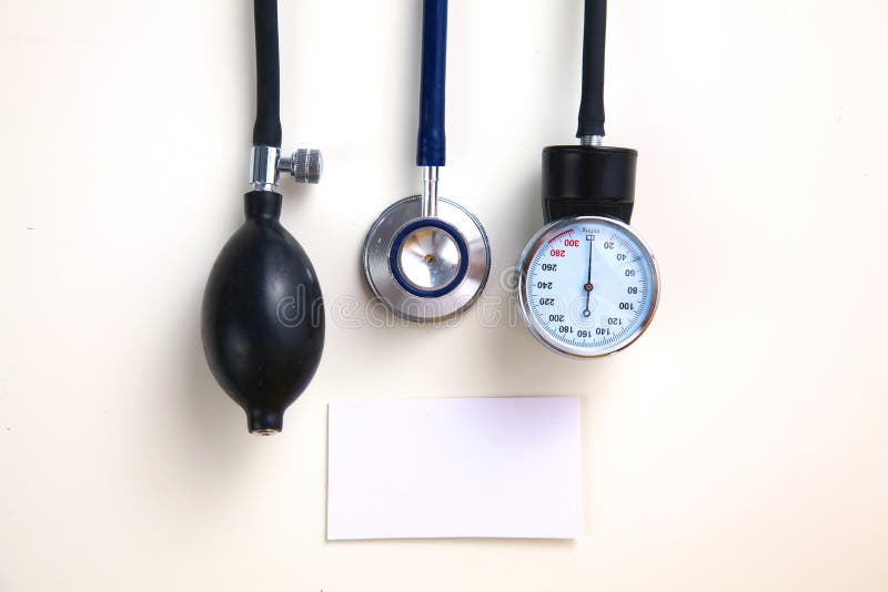 Blood Pressure Meter Medical Equipment Isolated on Stock Image - Image ...