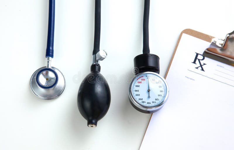 Blood Pressure Meter Medical Equipment on Stock Image - Image of cure ...