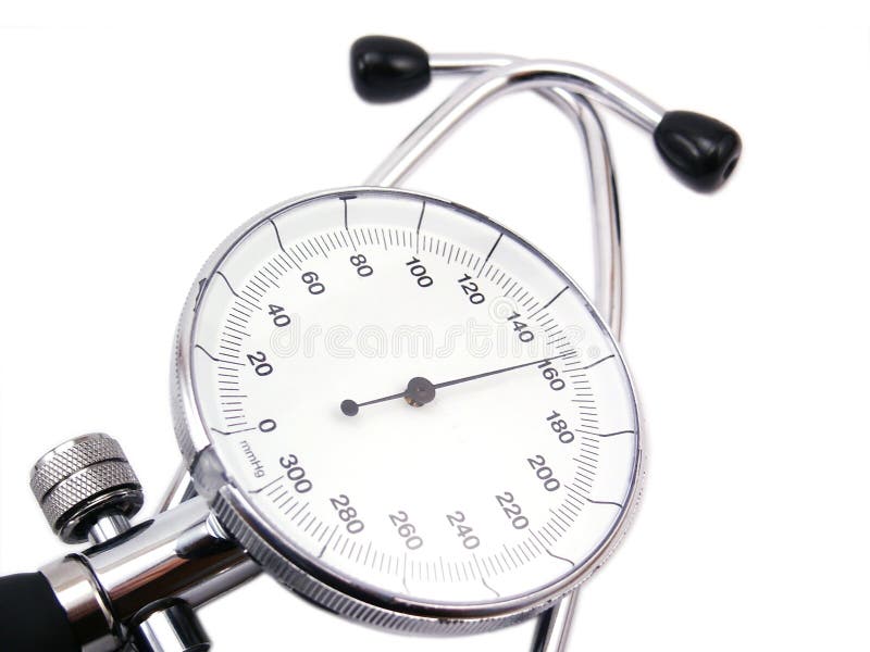 Blood Pressure Meter on White Background with Soft Shadow Stock Image ...