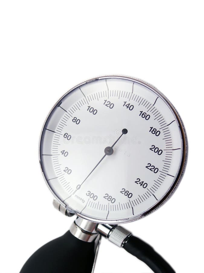Blood Pressure Meter on White Background with Soft Shadow Stock Photo ...