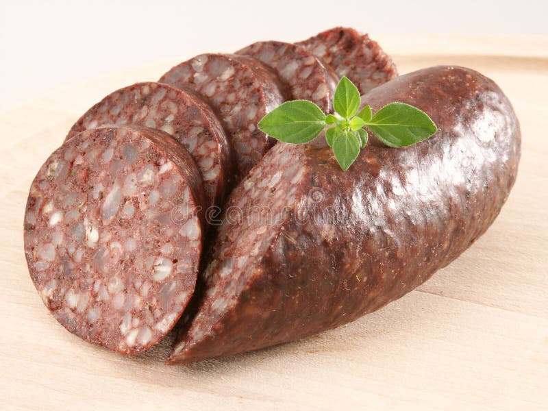 Blood pudding stock photo. Image of sausage, blood, black - 164534