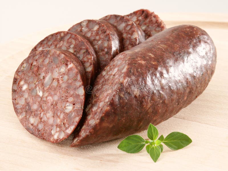 Blood pudding stock photo. Image of sausage, blood, black - 164534