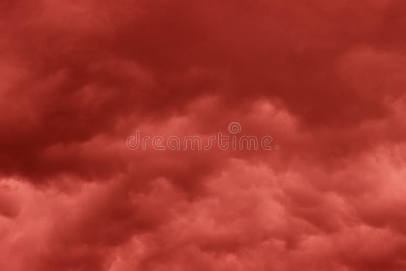 Blood Red Clouds in the Sky Stock Photo - Image of clouds, sunset ...