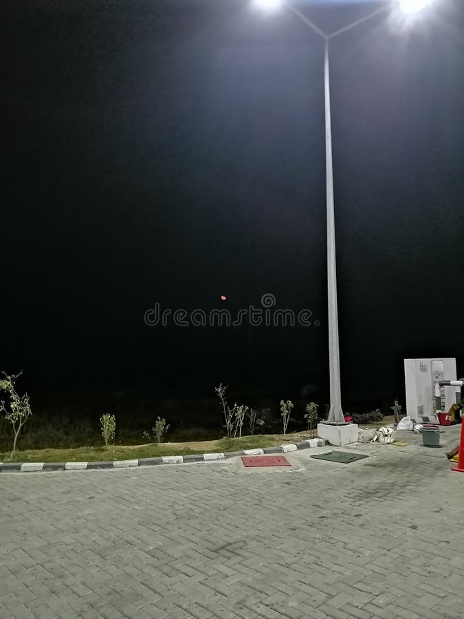 Blood Red Moon at Night stock image. Image of darkness - 206929235