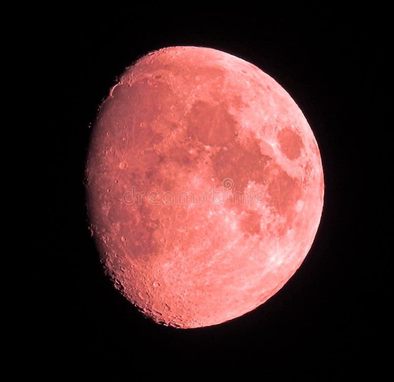 Blood Red Moon Sky Night Nighttime Planets Planet Solar System Silvery ...