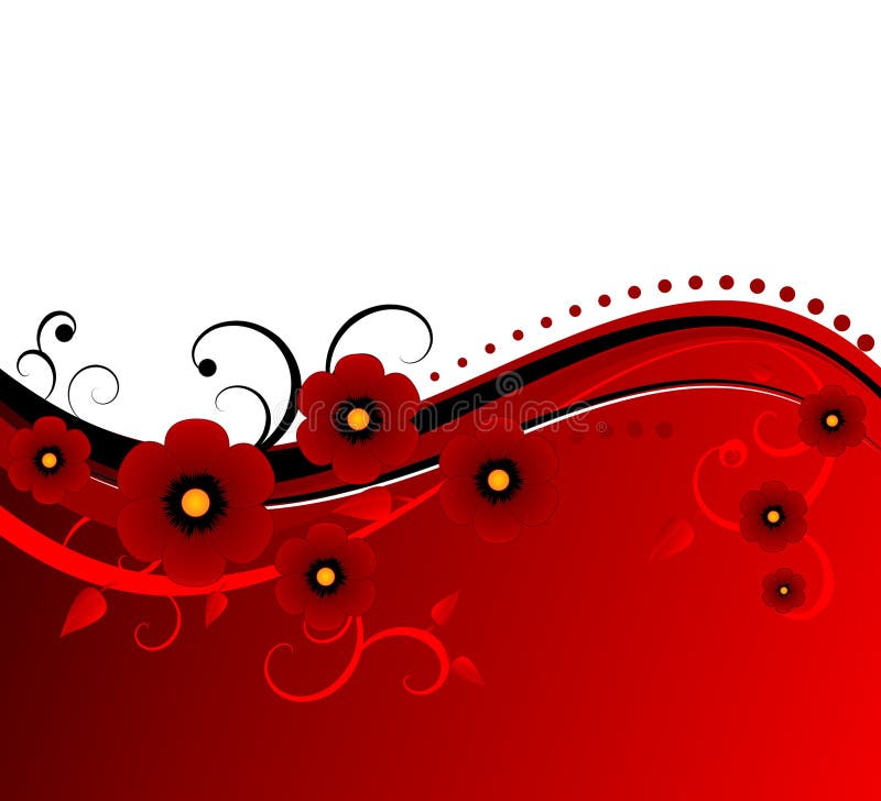 2,900+ Red vector floral design Free Stock Photos - StockFreeImages