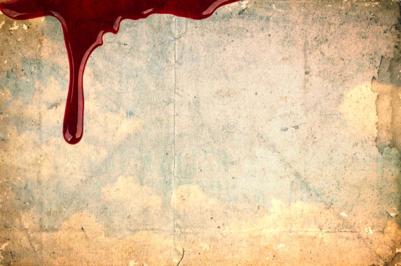 Old Paper Background With Red Blood Splash Stock Photo - Image of ...