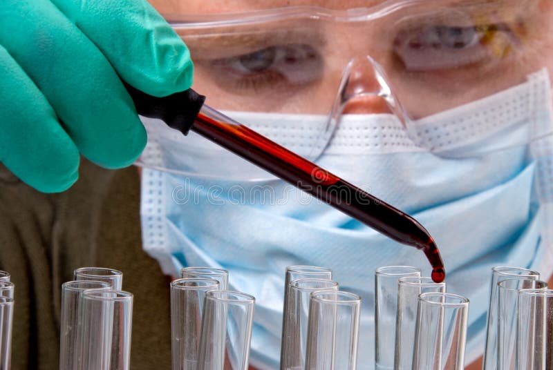 Blood Sample stock image. Image of experiment, blood - 10680595