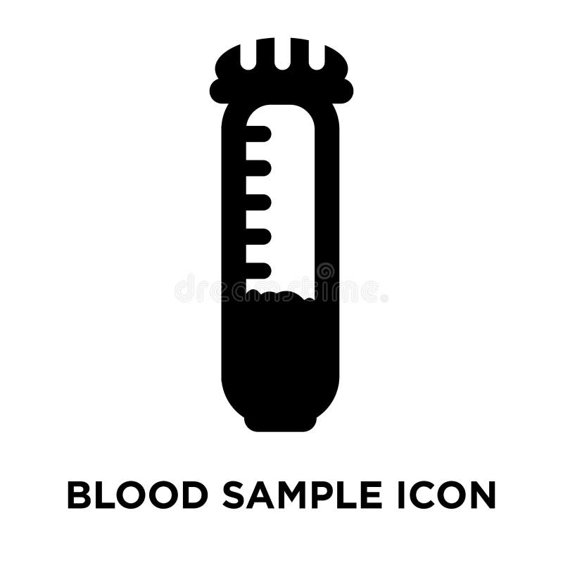 Blood Sample Icon Vector Isolated on White Background, Logo Concept of ...