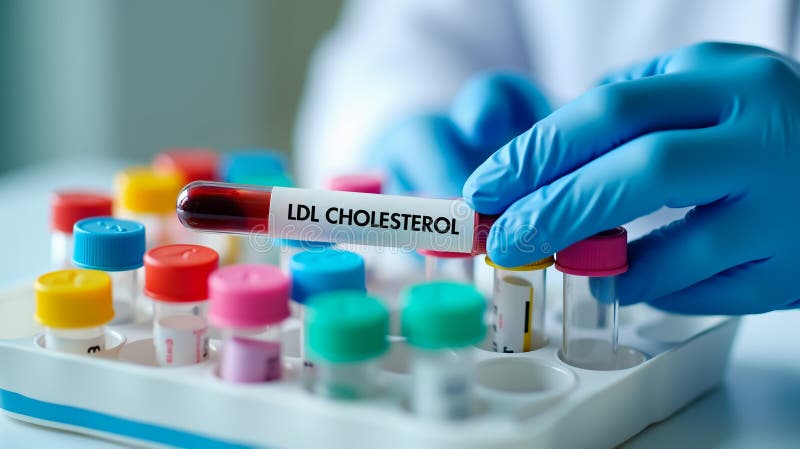 Blood Sample for LDL Cholesterol Test in the Lab Analysis Stock ...