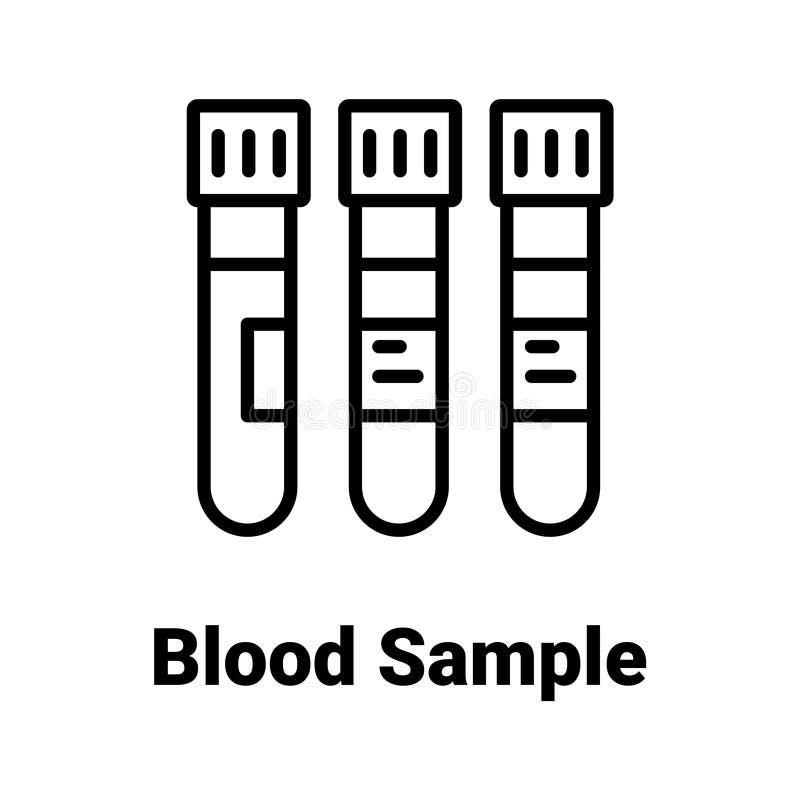 Blood Sample Vector Icon Easily Modify. Stock Vector - Illustration of ...