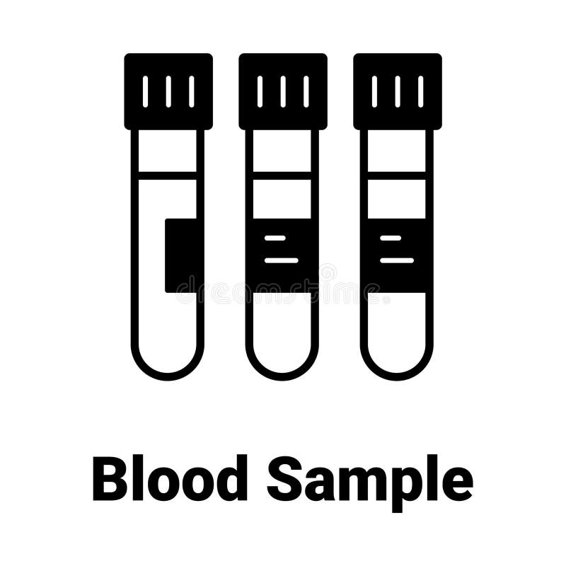 Blood Sample Vector Icon Easily Modify. Stock Vector - Illustration of ...